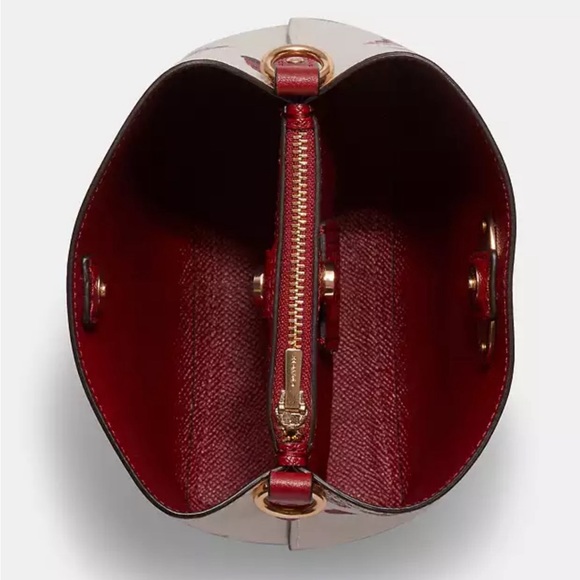 Coach | Bags | Bnwt Coach Mini Town Bucket Bag With Ladybug Floral ...